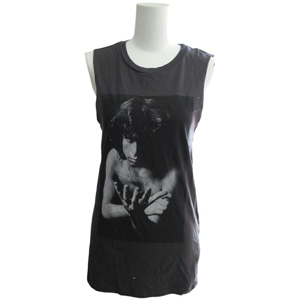 【中古】デイドリーマー DAYDREAMER ノースリーブTシャツ フォトプリント ダメージ スーピマコットン USA製 黒 ブラック S レディース 【ベクトル 古着】 250828表記サイズS実寸サイズ肩幅：34cm　身幅：40cm　袖...