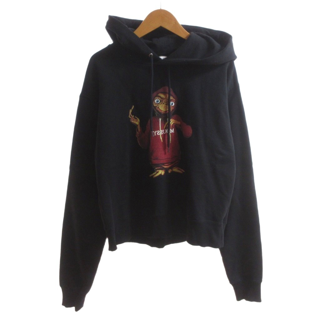 【中古】マウジー MOUSSY STUDIOWEAR E.T. パーカー フーディ F フリーサイズ 黒 ブラック キャラクタープリント 裏起毛/HW レディース 【ベクトル 古着】 260409ブランドマウジー MOUSSY表記サイズFR...