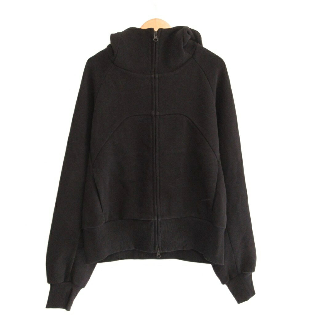 【中古】コモンディバイザー COMMON DIVISOR ダブルジップパーカー フーディ ラグランスリーブ 2 黒 ブラック メンズ 【ベクトル 古着】 260420表記サイズ2実寸サイズ身幅：55cm　着丈：59cm　ゆき丈：86cm　　...
