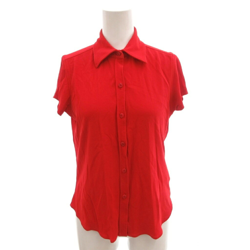 【中古】ラルフローレン RALPH LAUREN ポロシャツ カットソー コットン M 赤 /FF IBO100 レディース 【ベクトル 古着】 260702ブランドラルフローレン RALPH LAUREN表記サイズM実寸サイズ肩幅：32c...