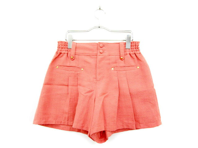 【中古】インデックス INDEX キュロット パンツ スカート ショート タック M ピンク amy レディース 【ベクトル 古着】 171114 ブランド古着ベクトルプレミアム店ブランドインデックス INDEX表記サイズM実寸サイズウエス...