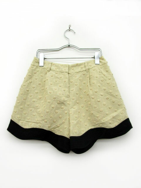 【中古】シンシアローリー CYNTHIA ROWLEY パンツ ショート 花柄 2 ベージュ /mh レディース 【ベクトル 古着】 171117 ブランド古着ベクトルプレミアム店ブランドシンシアローリー CYNTHIA ROWLEY表記サ...