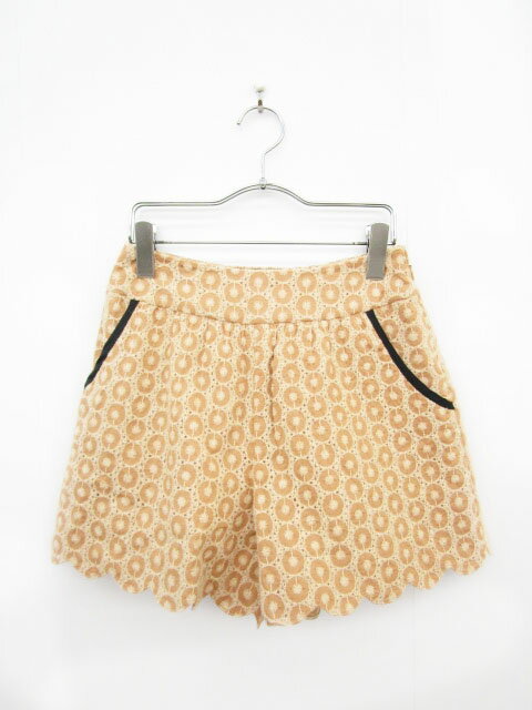 【中古】シンシアローリー CYNTHIA ROWLEY パンツ スカート キュロット スカラップ 総柄 2 ピンク /mh レディース 【ベクトル 古着】 171116 ブランド古着ベクトルプレミアム店ブランドシンシアローリー CYNTHI...