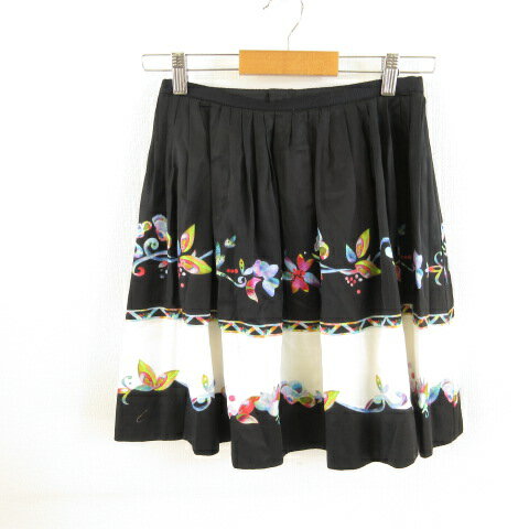 【中古】シンシアローリー CYNTHIA ROWLEY スカート フレア ミニ 黒 2 *T931 レディース 【ベクトル 古着】 230713ブランドシンシアローリー CYNTHIA ROWLEY表記サイズ2 日本サイズM相当実寸サイズウ...