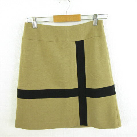 【中古】ディーフレーバー Dee Flavor 台形スカート ひざ丈 ベージュ 黒 38 *A418 レディース 【ベクトル 古着】 231208ブランドディーフレーバー Dee Flavor表記サイズ38（日本サイズM相当）実寸サイズウエ...