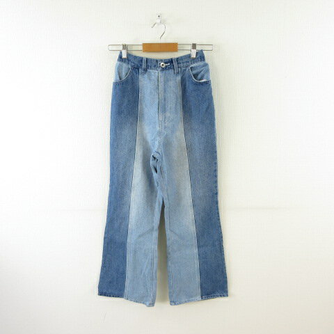 【中古】ワンアフター アナザー ナイスクラップ one after another NICE CLAUP デニムパンツ ジーンズ フレア 青 S *T168 レディース 【ベクトル 古着】 250423ブランドワンアフター アナザー ナイス...