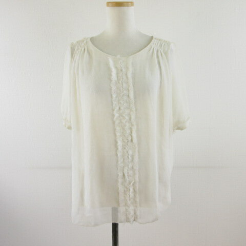 【中古】イネド INED カットソー ブラウス 五分丈 オフホワイト 9 *T630 レディース 【ベクトル 古着】 251003ブランドイネド INED表記サイズ9 日本サイズM相当実寸サイズ肩幅：32.5cm　身幅：41.5cm　着丈：...