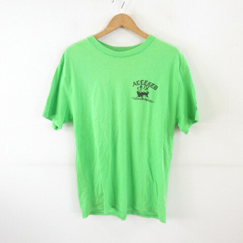 【中古】ルーカ RVCA NOW&THEN ALLEGED BEAUTIFUL LOSERS TEE Tシャツ 半袖 プリント 緑 M *T535 メンズ 【ベクトル 古着】 260416ブランドルーカ RVCA表記サイズM実寸サイズ肩幅：...