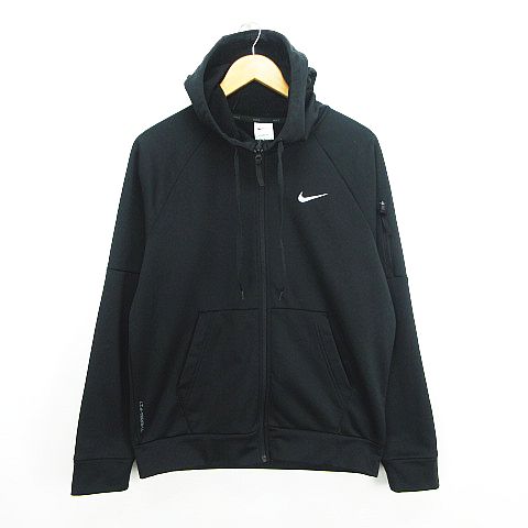 【中古】ナイキ NIKE パーカー ジャケット 長袖 ジップアップ ロゴ サーモフィット 裏フリース M ブラック スポーツウェア ※EKM メンズ 【ベクトル 古着】 260331ブランドナイキ NIKE表記サイズM実寸サイズ身幅：53c...