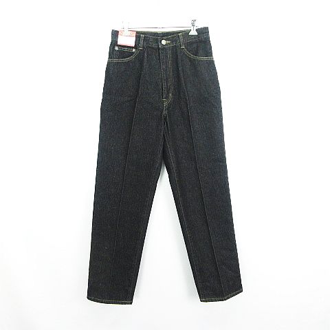 【中古】未使用品 コンロン KONRON 9300 デニム ジーンズ ボトムス テーパード 72 ブラック ※EKM レディース 【ベクトル 古着】 260404ブランドコンロン KONRON表記サイズ72（15号）実寸サイズウエスト：70...