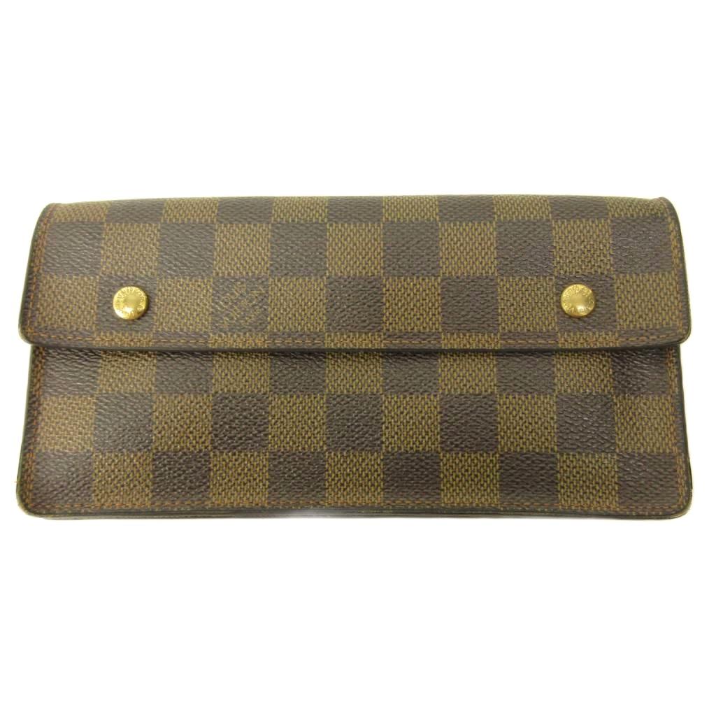 【中古】ルイヴィトン LOUIS VUITTON ダミエ ポルトフォイユアコルディオン 長財布 ウォレット 総柄 レザー 茶 ブラウン N60002 0604 レディース 【ベクトル 古着】 260604ブランドルイヴィトン LOUIS V...
