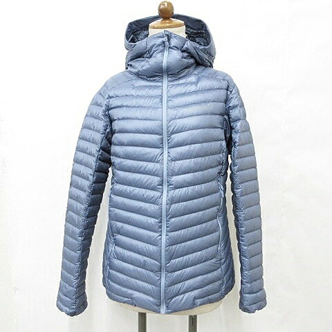 【中古】ノローナ NORRONA トロールヴェゲン スーパーライトダウン800 フード trollveggen superlight down800 Hood ダウンジャケット 軽量 アウトドア 登山 ジップアップ ブルー 青 M レディー...
