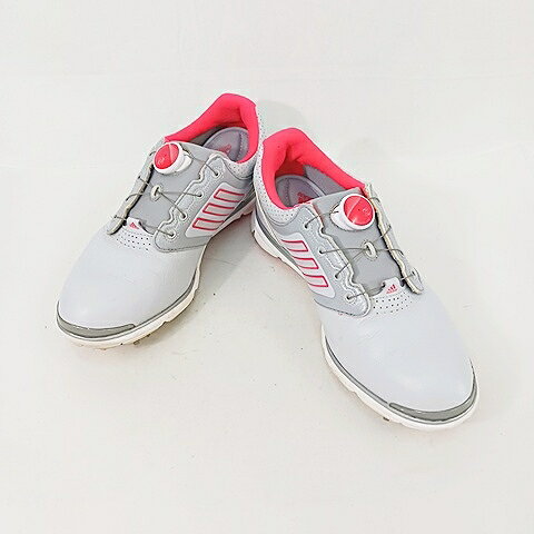 【中古】アディダス adidas ゴルフシューズ スパイク ダイヤル式 Q46700 グレー オレンジ 24.5 レディース 【ベクトル 古着】 260716ブランドアディダス adidas表記サイズUS:8 UK:6 1/2 FR:40 ...