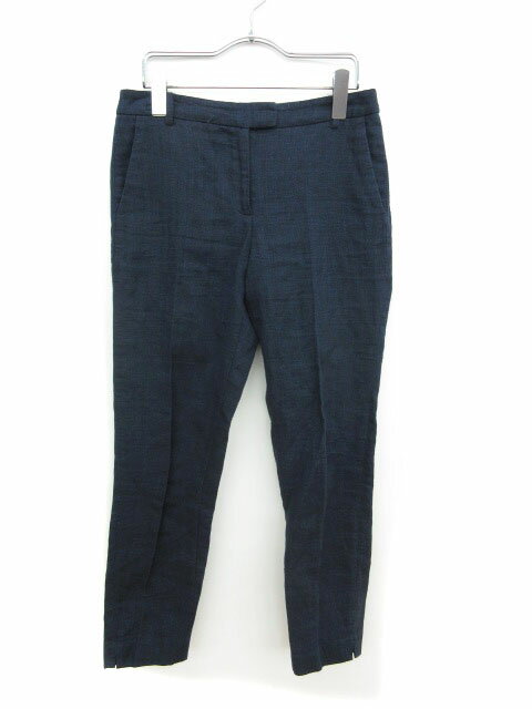 【中古】ザラ ベーシック ZARA BASIC COLLECTION パンツ スラックス テーパード リネン 34 紺 ネイビー /ny レディース 【ベクトル 古着】 180314 ブランド古着ベクトルプレミアム店ブランドザラ ベーシック...