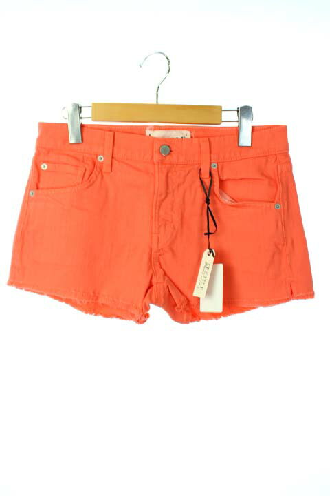 【中古】未使用品 テキスタイルエリザベスアンドジェームス TEXTILE ELIZABETH AND JAMES パンツ デニム ジーンズ ショート カットオフ 28 オレンジ ■RI 7 レディース 【ベクトル 古着】 171110 ブラ...