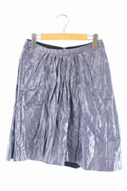 【中古】ゲイグリー GEYGRY スカート 膝丈 ギャザー 40 青 /DF ■AC レディース 【ベクトル 古着】 180313 ブランド古着ベクトルプレミアム店ブランドゲイグリー GEYGRY表記サイズ40実寸サイズウエスト：64cm　...