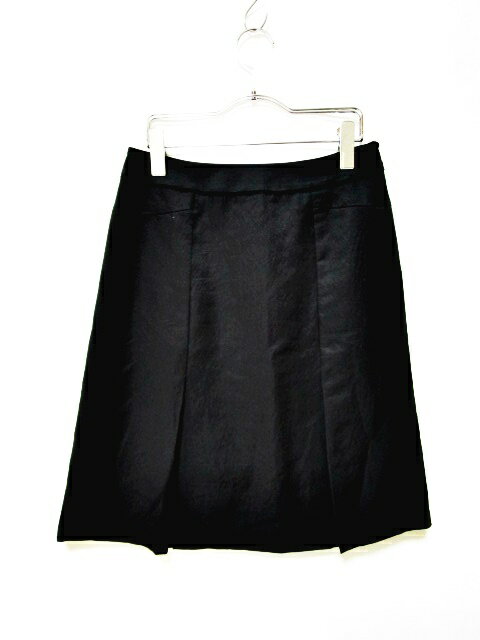 【中古】ヴェリエ verrier スカート フレア ひざ丈 リボン 無地 ウール 6 黒 ブラック レディース 【ベクトル 古着】 170302 ブランド古着ベクトルプレミアム店表記サイズ6実寸サイズウエスト：68cm　ヒップ：80cm　ス...