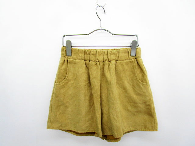【中古】ダブルクローゼット w closet パンツ スカート キュロット ショート フェイクスエード F ベージュ レディース 【ベクトル 古着】 170313 ブランド古着ベクトルプレミアム店ブランドダブルクローゼット w closet...