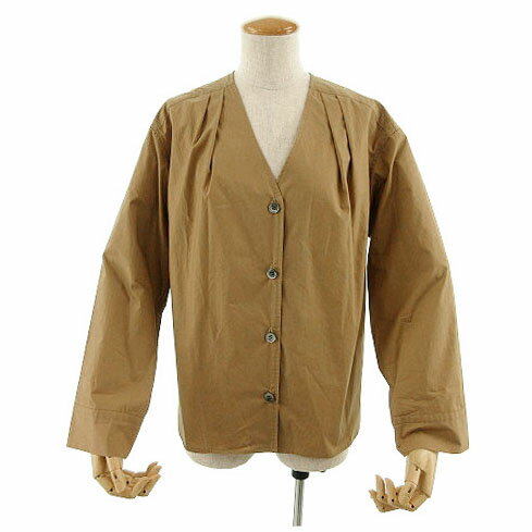 【中古】イエナ スローブ IENA SLOBE シャツ V襟 長袖 コットン 日本製 ブラウン 茶 レディース 【ベクトル 古着】 230609ブランドイエナ スローブ IENA SLOBE表記サイズ表記サイズ無し（実寸サイズをご確認下さい...