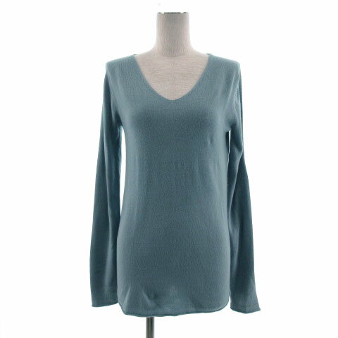 【中古】アズールバイマウジー AZUL by moussy ニット Vネック 長袖 ブルー系 青系 M レディース 【ベクトル 古着】 201115 ベクトルプレミアム店ブランドアズールバイマウジー AZUL by moussy表記サイズM...