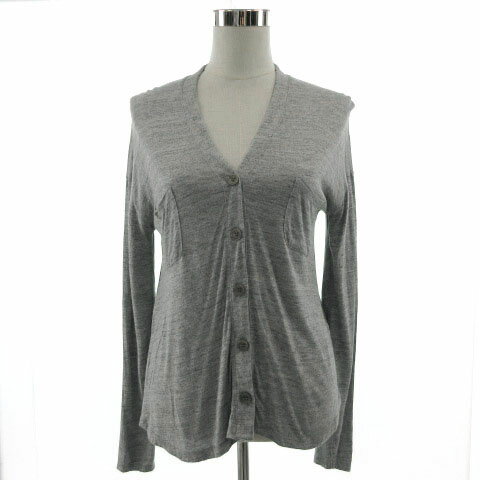 【中古】シッタムール sita murt カーディガン 長袖 V襟 シンプル 薄手 グレー M レディース 【ベクトル 古着】 210806表記サイズM実寸サイズ肩幅：約53cm　身幅：約45cm　着丈：約65cm　袖丈：約55cm　※実寸...