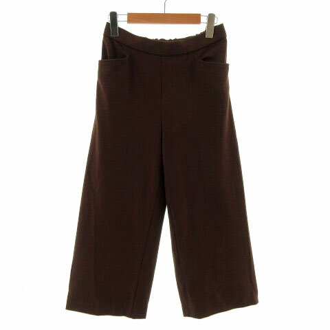 【中古】ブギウギ BOOGIE WOOGIE パンツ ワイドパンツ ブラウン 茶 38 レディース 【ベクトル 古着】 211006表記サイズ38（日本サイズM相当）実寸サイズウエスト：62-80cm　もも幅：27cm　裾幅：26.5cm　...