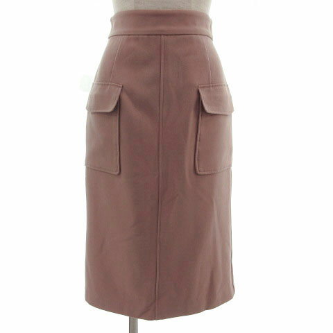 【中古】エージーバイアクアガール AG by aquagirl スカート タイト ひざ下丈 フロントポケット シンプル ピンク系 ピンクグレー S レディース 【ベクトル 古着】 220111ブランドエージーバイアクアガール AG by a...