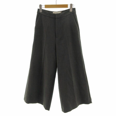 【中古】カティア ジャンニーニ Katia Giannini パンツ ワイドパンツ イタリア製 ジップフライ シンプル グレー 40 レディース 【ベクトル 古着】 220831表記サイズ40（日本サイズL程度）実寸サイズウエスト：約66c...
