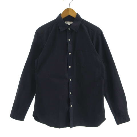【中古】ザショップティーケー THE SHOP TK シャツ 長袖 コットン ネイビー 紺 L メンズ 【ベクトル 古着】 230213ブランドザショップティーケー THE SHOP TK表記サイズL実寸サイズ肩幅：44cm　身幅：52cm...
