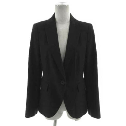 【中古】ザラ ベーシック ZARA BASIC ジャケット ピークドラペル シングル 1B 本切羽 ブラック 黒 38 レディース 【ベクトル 古着】 230414ブランドザラ ベーシック ZARA BASIC表記サイズEUR 38 USA...
