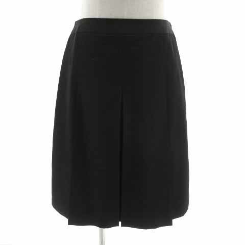 【中古】ニューヨーカー NEWYORKER スカート 台形 ボックスプリーツ ミディ丈 半光沢 ブラック 黒 70-95 レディース 【ベクトル 古着】 230721ブランドニューヨーカー NEWYORKER表記サイズ70-95 ※実寸サイ...