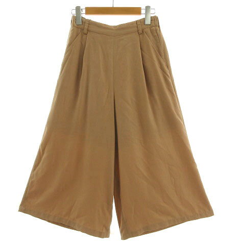 【中古】N.Natural Beauty Basic N.ナチュラルビューティーベーシック パンツ ワイドパンツ タック ウエストゴム ブラウン系 茶系 M レディース 【ベクトル 古着】 240207ブランドN.Natural Beaut...