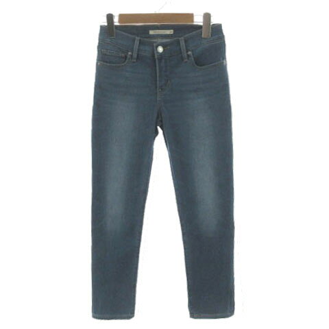 【中古】リーバイス Levi's 312 シェーピング スリム ジーンズ 5607-0001 ユーズド加工 ストレッチ コットン混 ブルー 青 24 レディース 【ベクトル 古着】 260331ブランドリーバイス Levi's表記サイズ24...