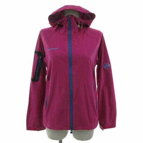 【中古】マムート MAMMUT WS SOFT-SHELL PLASMA JACKET マウンテンパーカー 1010-13710 WINDSTOPPER ロゴ刺繍 ダブルジップ ピンクパープル S レディース 【ベクトル 古着】 26062...