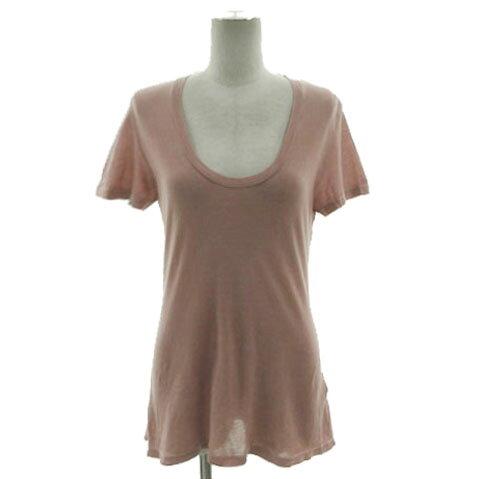 【中古】レイビームス Ray Beams HIGH BASIC スクープネックTシャツ 61-04-1995-671 半袖 ウォッシュ加工 コットン ピンク系 1 レディース 【ベクトル 古着】 260603ブランドレイビームス Ray B...