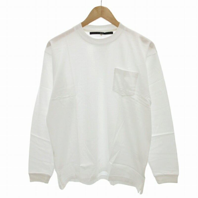 【中古】未使用品 トレント TRENT Tシャツ カットソー クルーネック 長袖 S 白 ホワイト /FF4 0914 ■GY25 ●TZ メンズ 【ベクトル 古着】 240914表記サイズS実寸サイズ肩幅：約50cm　身幅：約56cm　袖...