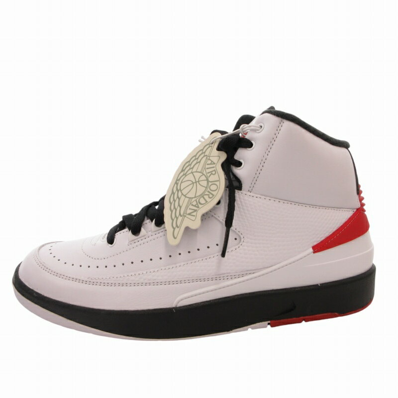 【中古】未使用品 ナイキ NIKE タグ付き AIR JORDAN 2 RETRO スニーカー シューズ 27.5cm ホワイト バーシティーレッド ブラック DX2454-106 /FF6 0830 ■GY20 ●TZ メンズ 【ベクトル...