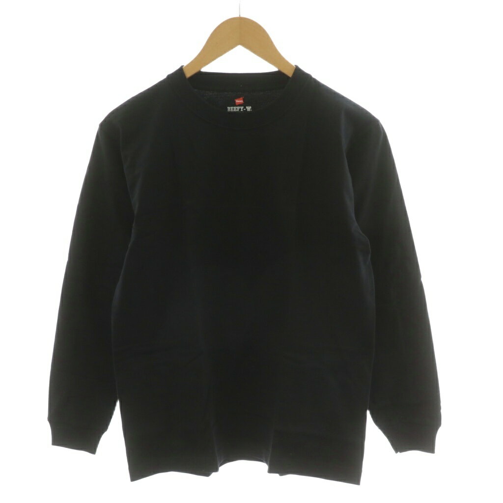 【中古】未使用品 ヘインズ Hanes LONG SLEEVE T SHIRT Tシャツ カットソー ロンT 長袖 コットン S 黒 ブラック H5186 /AN42 メンズ 【ベクトル 古着】 251108ブランドヘインズ Hanes表記...