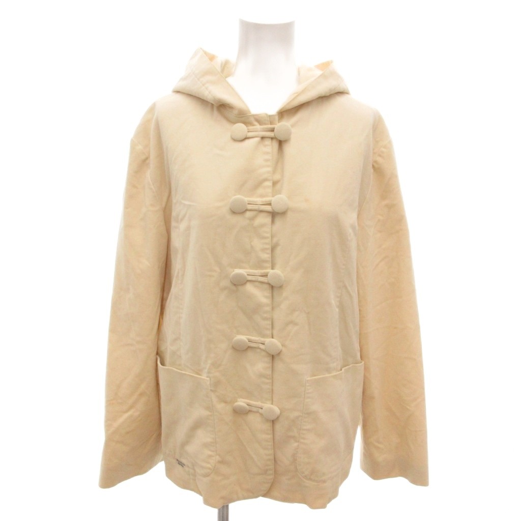 【中古】マドモアゼルノンノン mademoiselle NON NON ジャケット アイボリー 無地 フード付き 長袖 D0334FJM058 /HW ■ECF001 レディース 【ベクトル 古着】 260212ブランドマドモアゼルノンノン...