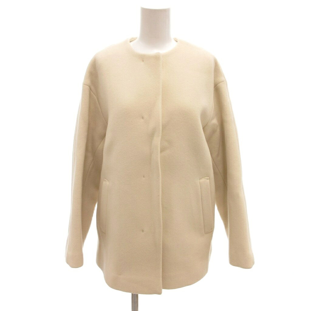 【中古】グリーンレーベルリラクシング ユナイテッドアローズ green label relaxing ノーカラーコート ミドル 36 ベージュ 長袖 無地 /KR ■ECF003 レディース 【ベクトル 古着】 260306ブランドグリーン...