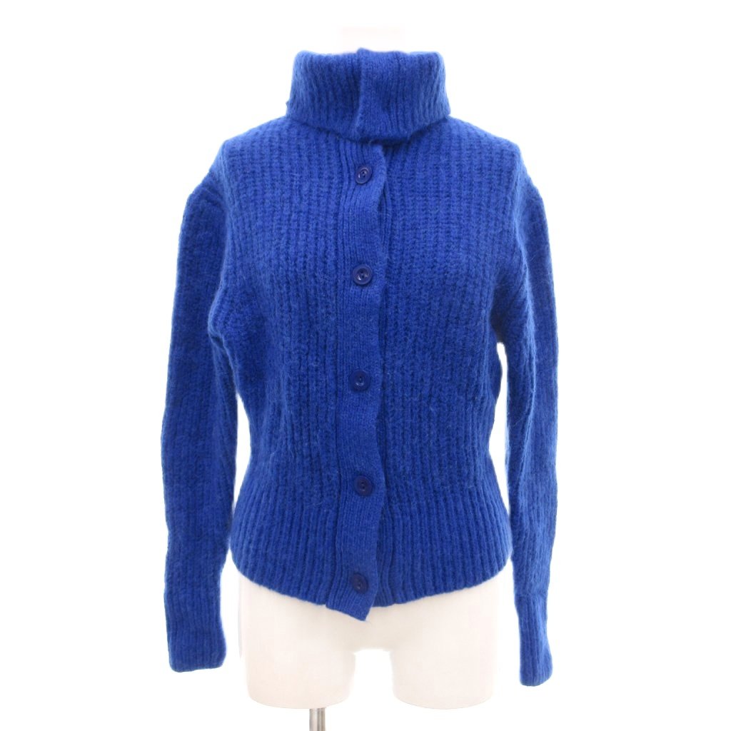 【中古】コス COS カーディガン ニット XS 青 ブルー タートルネック 長袖 アルパカ混 /NU ■ECG003 レディース 【ベクトル 古着】 260325ブランドコス COS表記サイズXS実寸サイズ肩幅：41cm　身幅：44cm　...