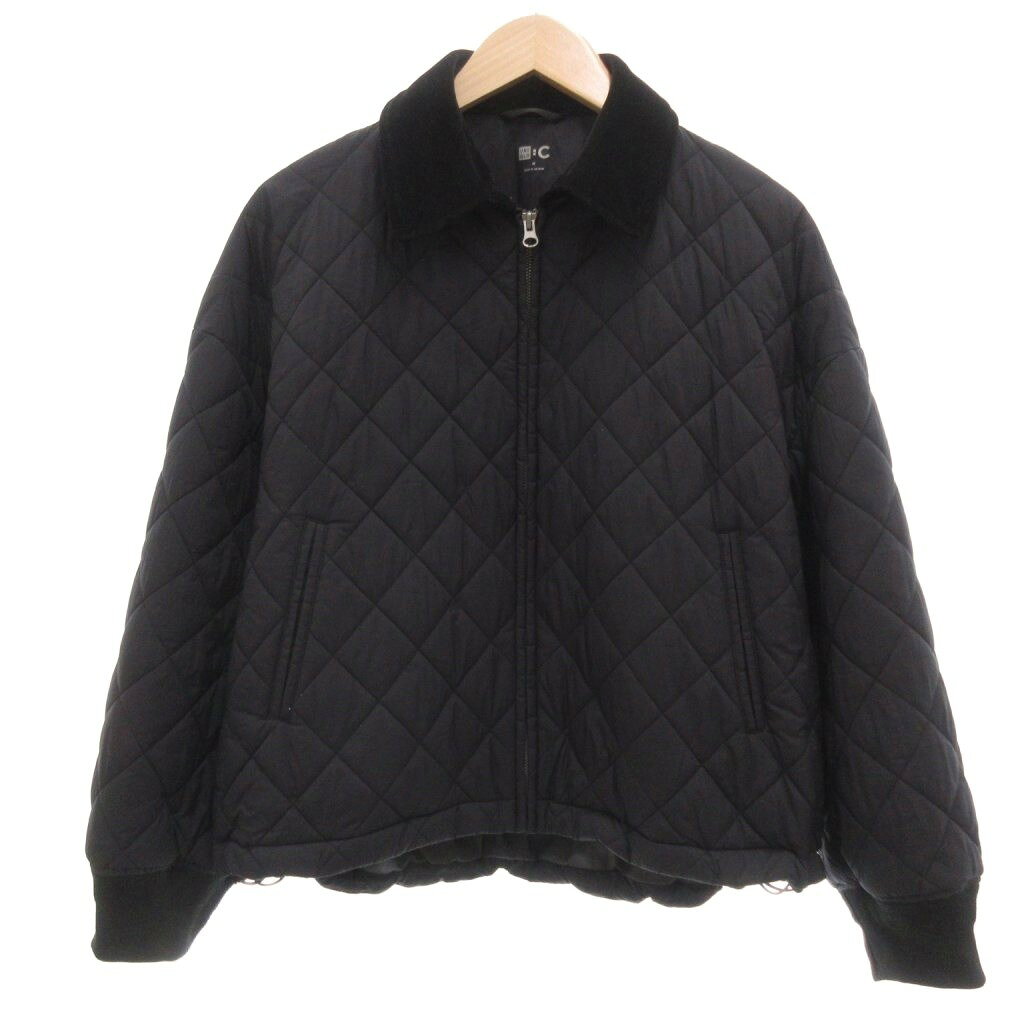 【中古】ユニクロ UNIQLO :C キルティングジャケット M 黒 ブラック キルティング 襟付き 長袖 /SC ■ECF004 メンズ 【ベクトル 古着】 260421ブランドユニクロ UNIQLO表記サイズM 実寸サイズ肩幅：62cm...