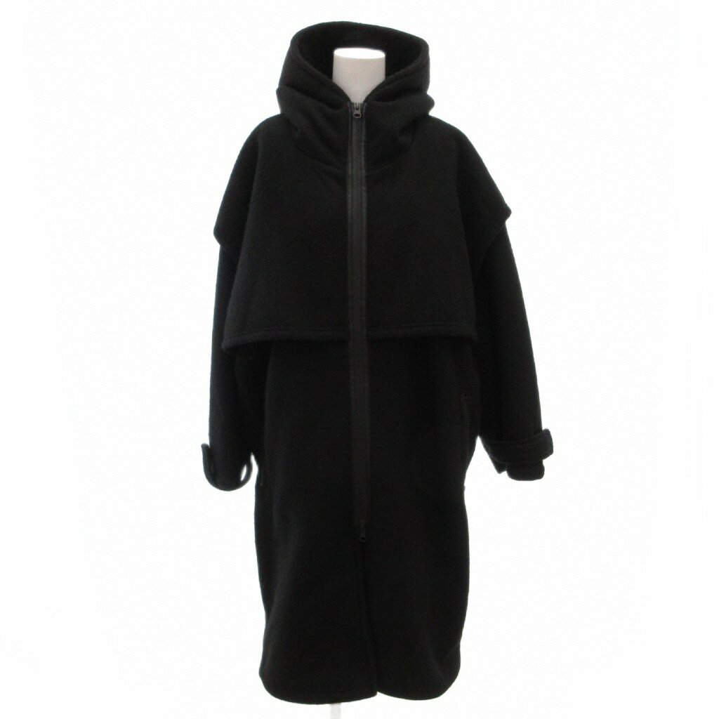 【中古】スペッチオ SPECCHIO コート ロング丈 40 黒 ブラック フード付き 裏地ボア /NL ■ECF004 レディース 【ベクトル 古着】 260422ブランドスペッチオ SPECCHIO表記サイズ40実寸サイズ身幅：70cm...