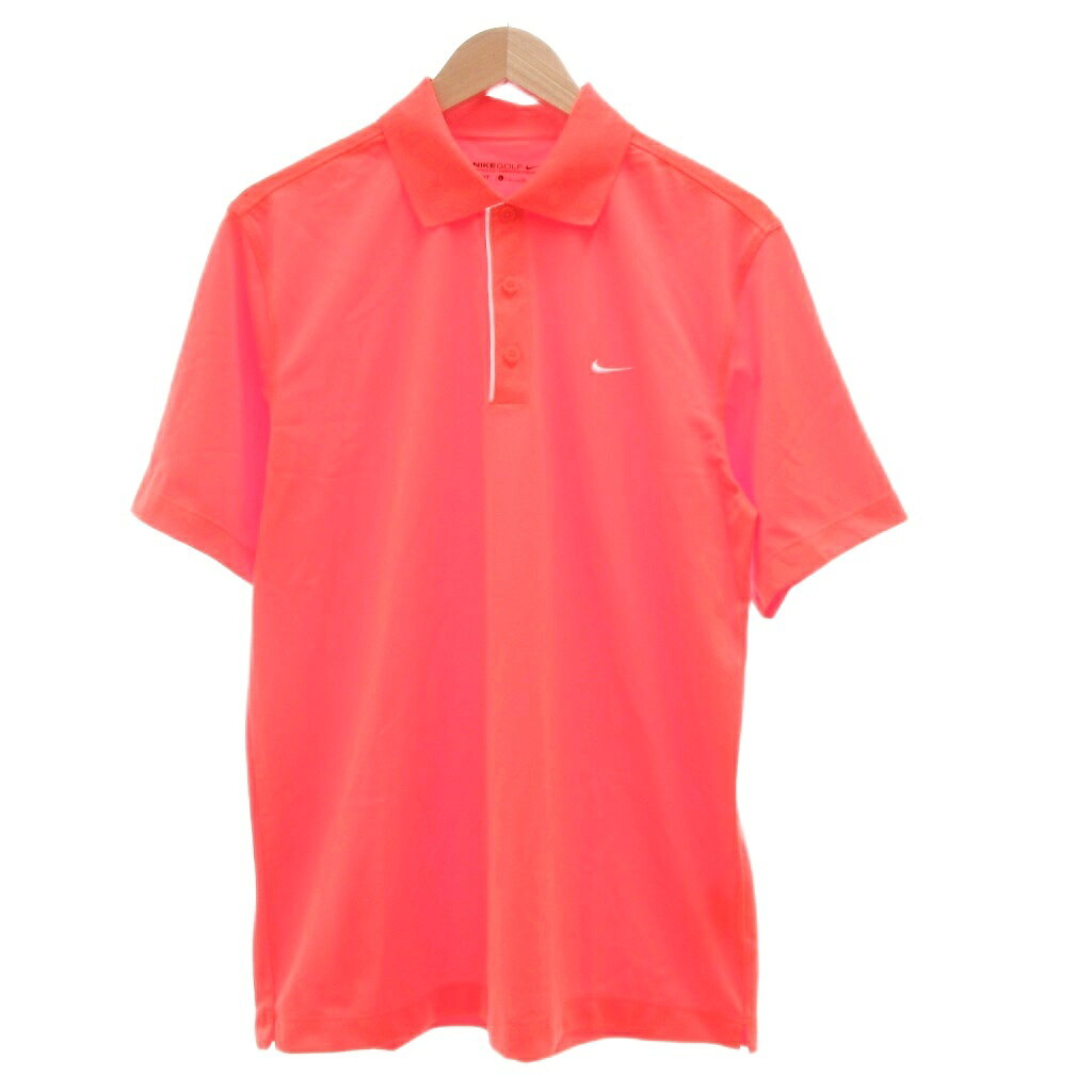 【中古】ナイキゴルフ NIKE GOLF ポロシャツ L オレンジ 無地 襟付き 半袖 ECF004 /KR ■ECF004 メンズ 【ベクトル 古着】 260430ブランドナイキゴルフ NIKE GOLF表記サイズL実寸サイズ肩幅：48c...