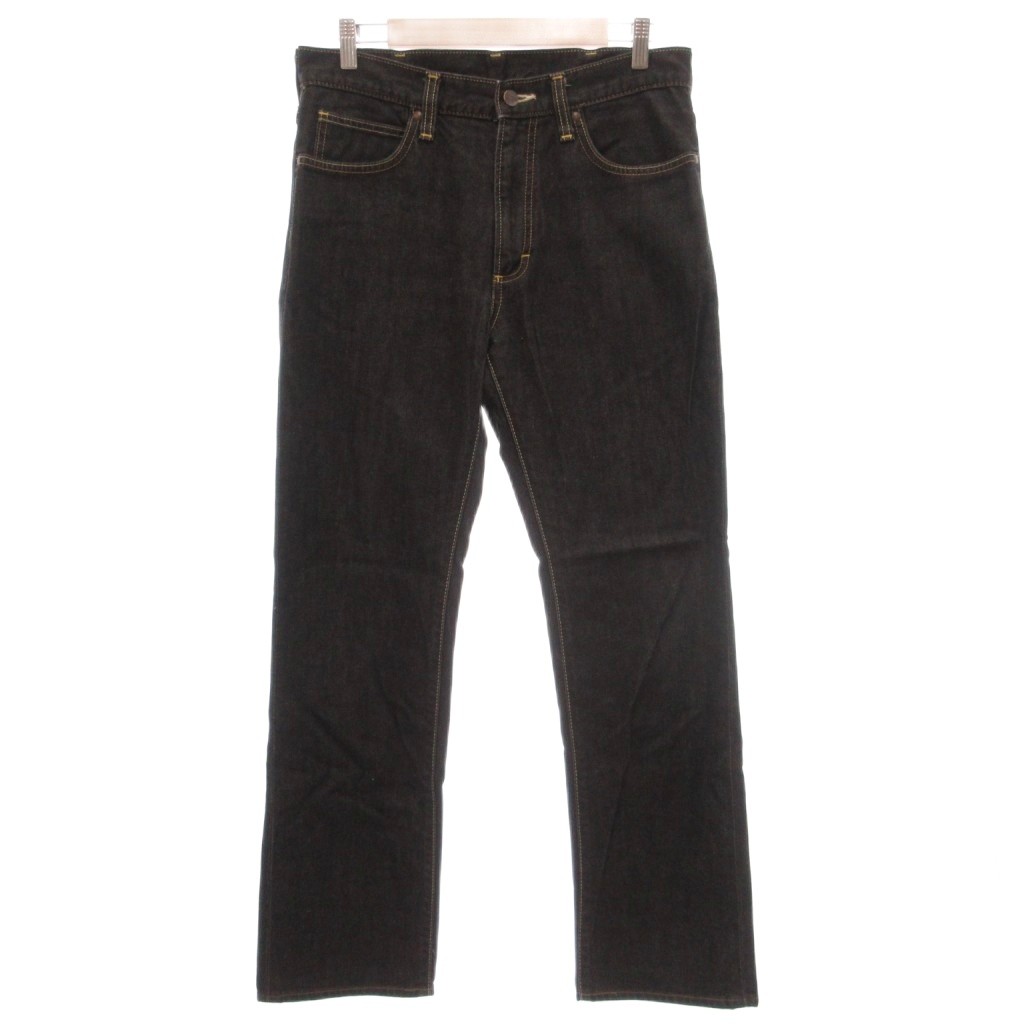 【中古】ラングラー WRANGLER 美品 デニムパンツ ジーンズ 31 ブラック系 ストレートレッグ W0383 /NL ■ECF005 メンズ 【ベクトル 古着】 260519ブランドラングラー WRANGLER表記サイズ31実寸サイズ...
