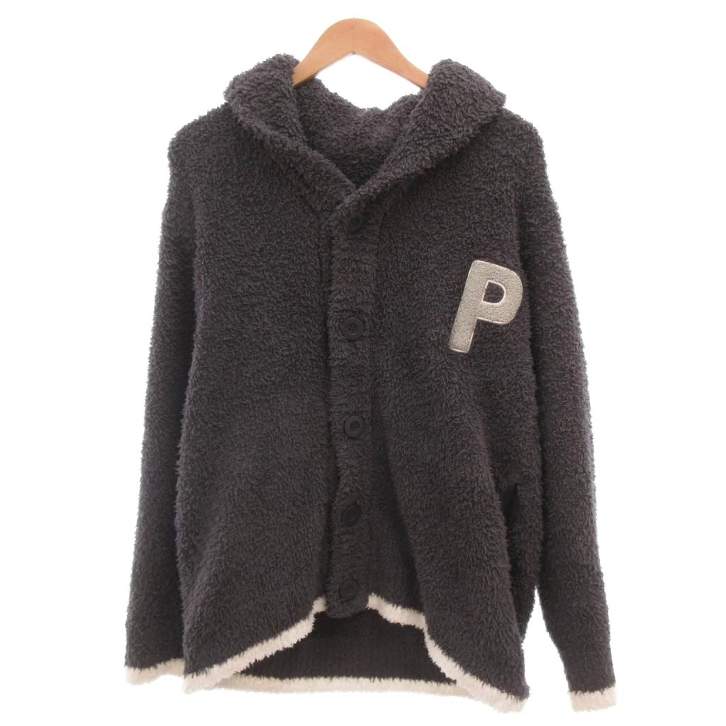 【中古】ジェラートピケ gelato pique ルームウェア カーディガン S〜M グレー 長袖 フード付き Pワッペン /NL ■ECG005 メンズ 【ベクトル 古着】 260524ブランドジェラートピケ gelato pique表記...