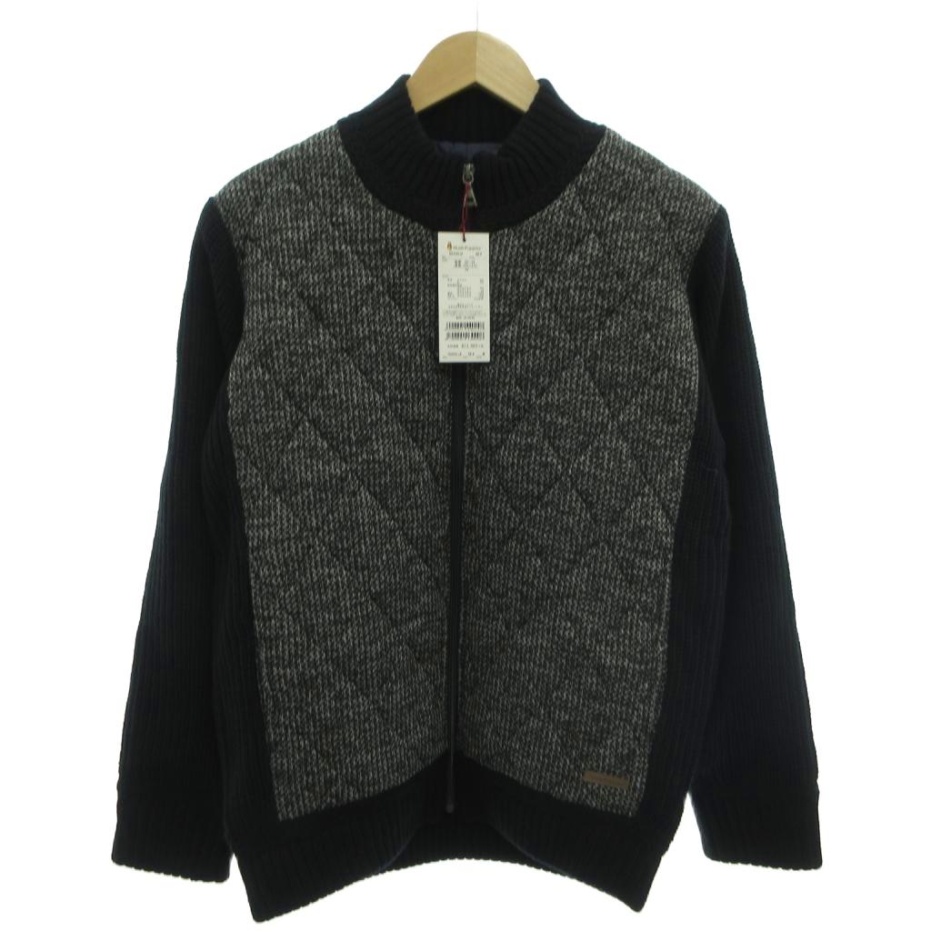 【中古】未使用品 ハッシュパピー Hush Puppies タグ付き 中綿ジャケット M 紺 ネイビー キルティング スタンドカラー ウール /SC ■ECF006 メンズ 【ベクトル 古着】 260626ブランドハッシュパピー Hush ...