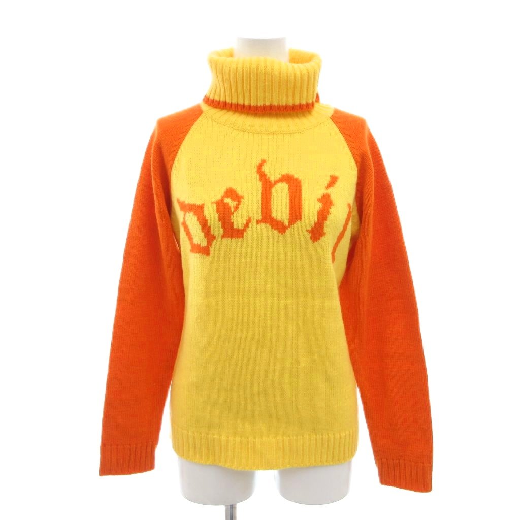 【中古】Sugarless Gal タグ付き セーター M 黄 イエロー オレンジ タートルネック 長袖 /TQ ■ECF006 レディース 【ベクトル 古着】 260617表記サイズM実寸サイズ身幅：45cm　着丈：53cm　ゆき丈：75...