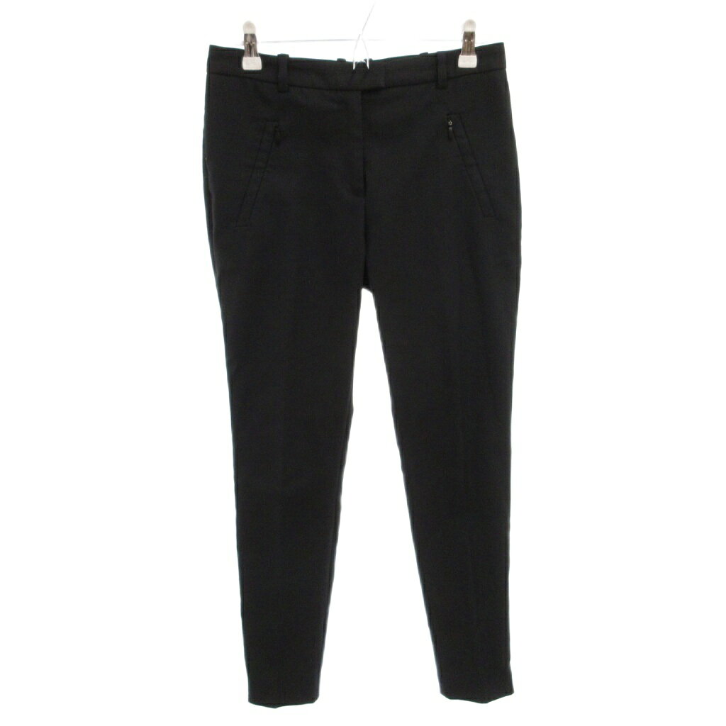 【中古】ヒューゴボス HUGO BOSS スラックスパンツ 38 黒 ブラック ジップポケット テーパード センタープレス 無地 /TL ■ECG007 レディース 【ベクトル 古着】 260710ブランドヒューゴボス HUGO BOSS表...