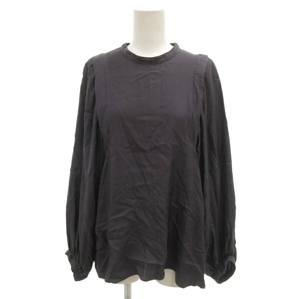 【中古】グリーンレーベルリラクシング ユナイテッドアローズ green label relaxing ブラウス 紺 ネイビー スタンドカラー 長袖 /NL ■ECF007 レディース 【ベクトル 古着】 260717ブランドグリーンレーベル...